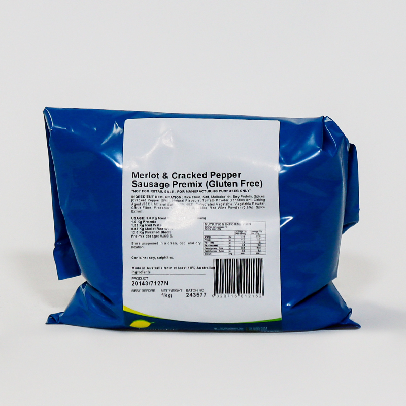 MBL Food Service | PREMIX F/M MERLOT & CRACKED PEPPER GF 1KG